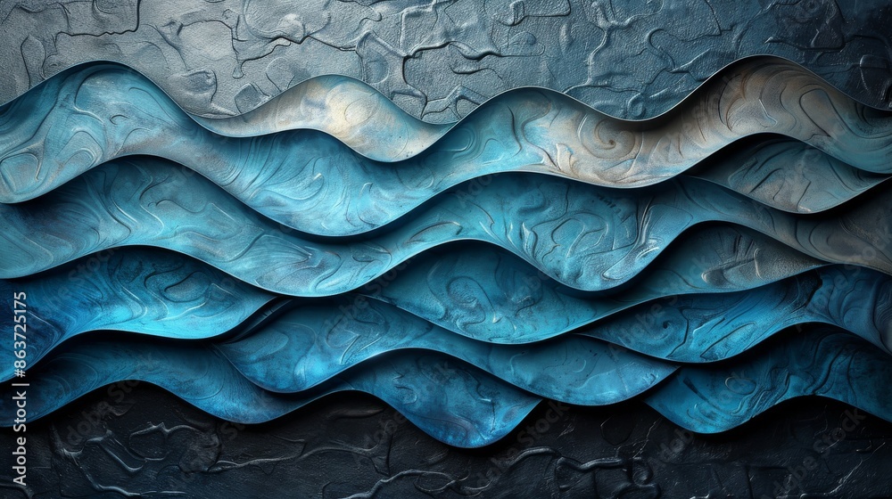 Blue atoll color noise grain rough grungy matte shimmer metallic ...