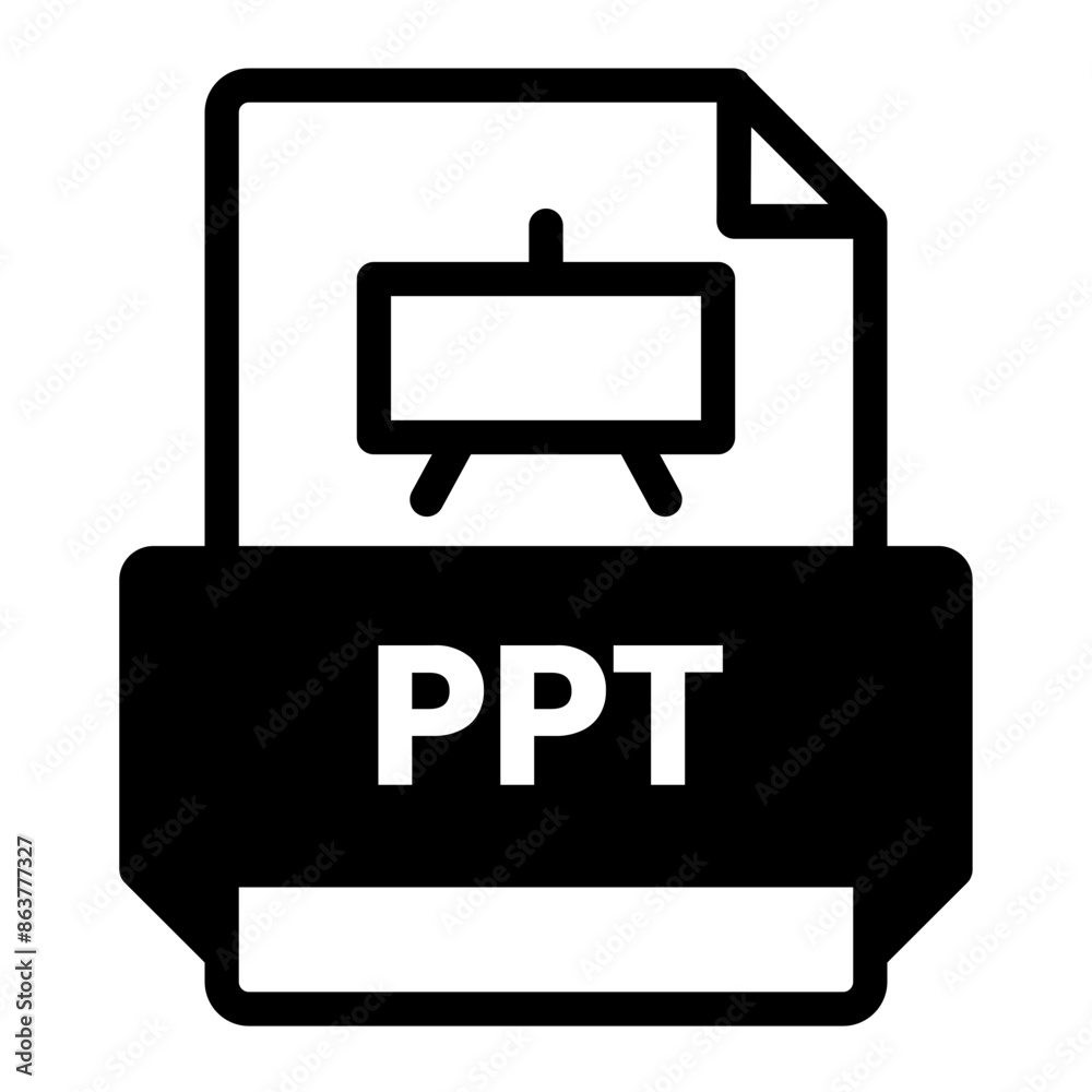 File Document Doc Folder PPT Stock Vector | Adobe Stock