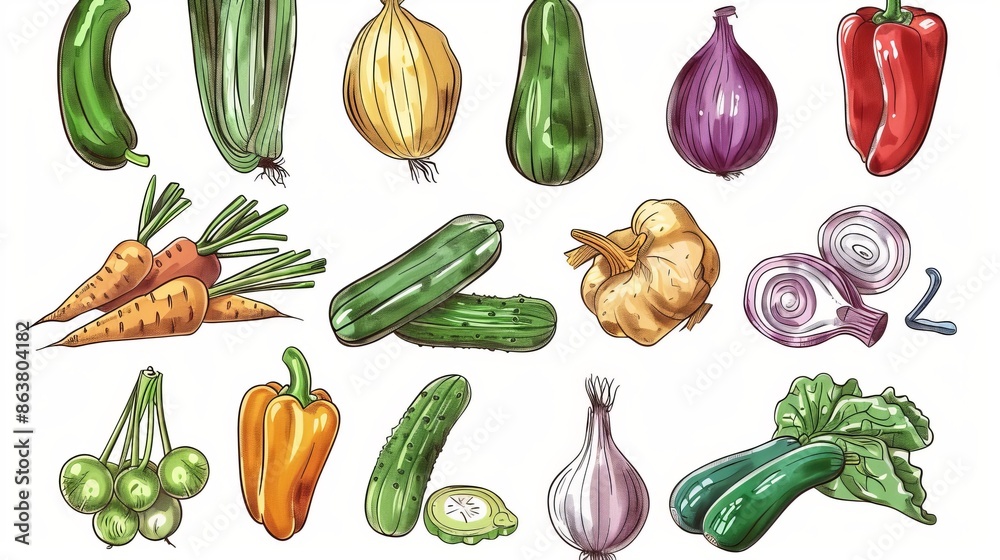 Farm food price list template for vegetables. With bell peppers ...