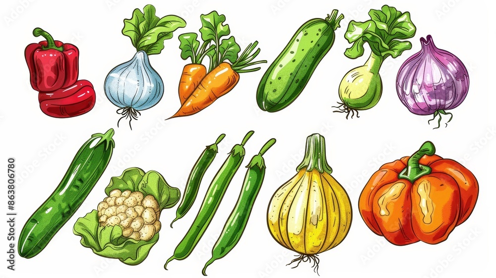 The vegetables price list template in this page features bell peppers ...