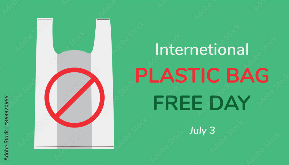 Minimalistic horizontal poster, banner, card International with plastic ...