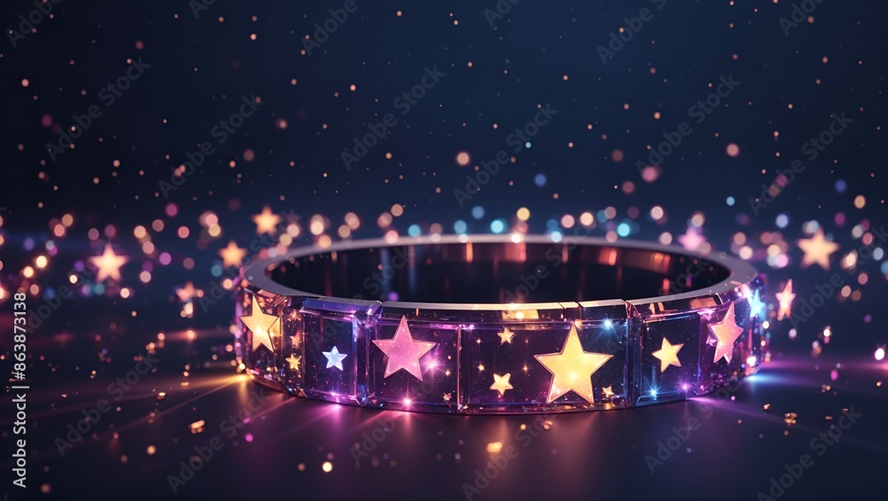 Pixel sparkling stars seamless border. Trendy modern retro 90s 8bit game style glitter graphic ...