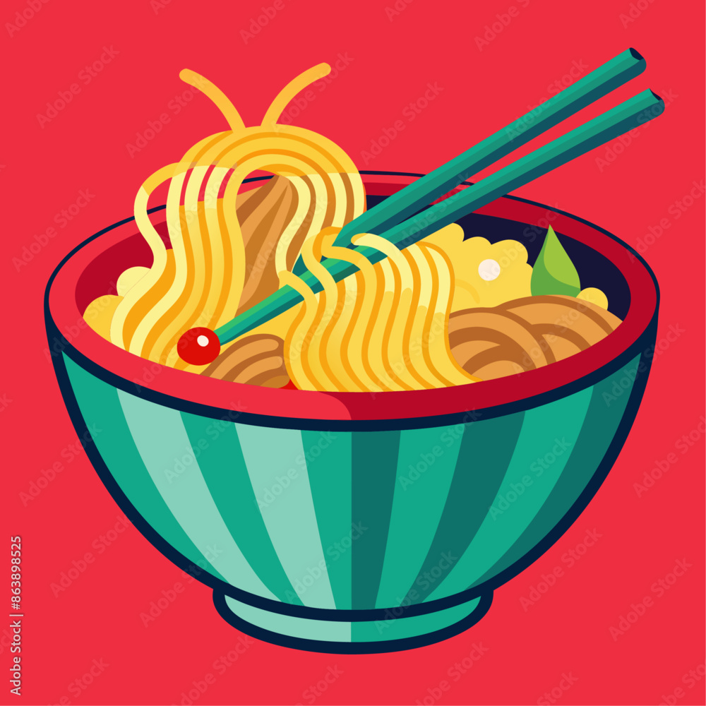 noodles controller clipart cartoon Illustration drawing Stock Vector ...