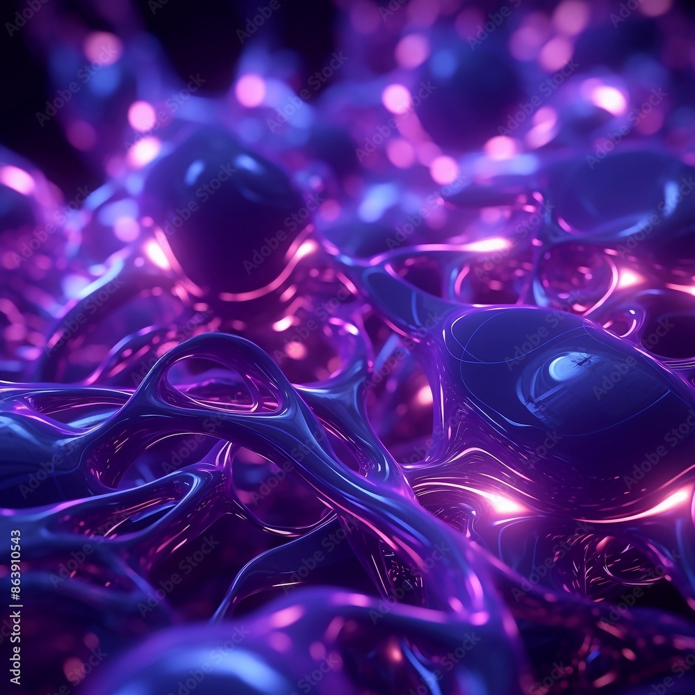 abstract art background, purple lights, photorealistic, highly detailed ...