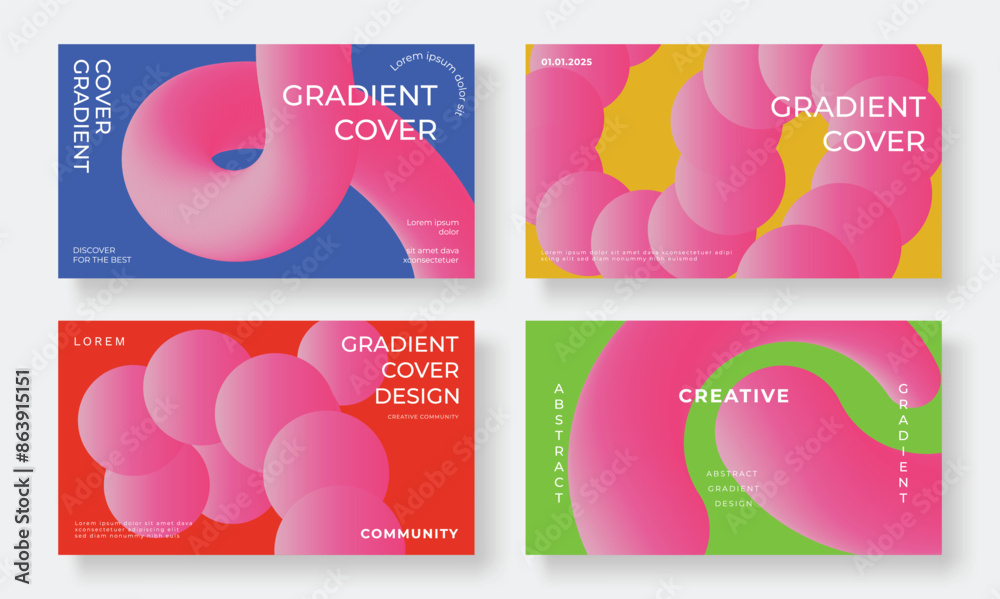 Set of template background design vector. Collection of creative ...