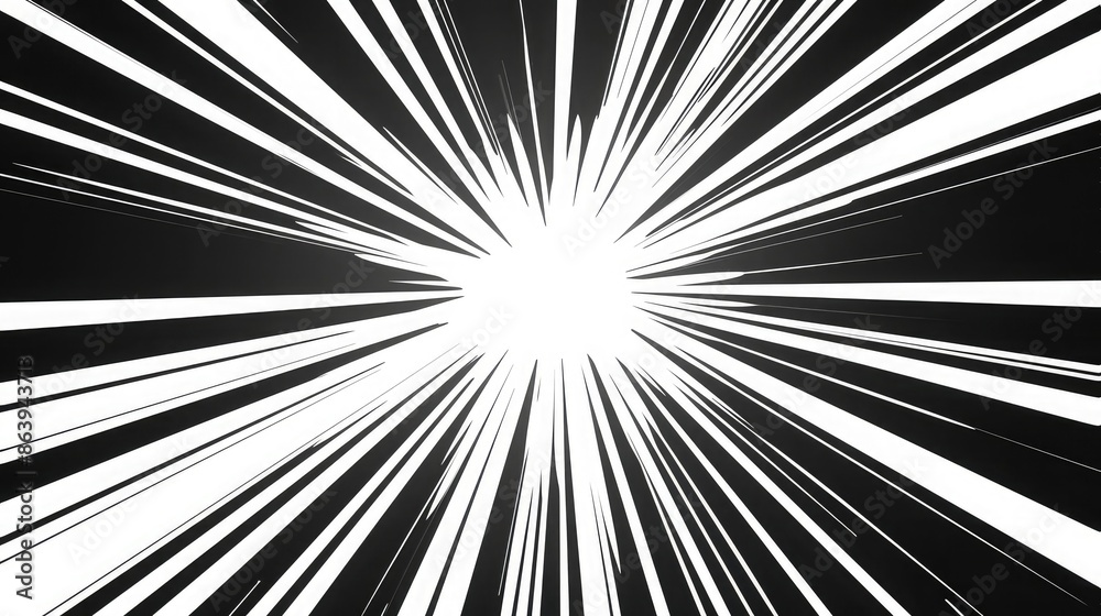 abstract rays, explosion effect,graphic illustration,Saturated linework ...