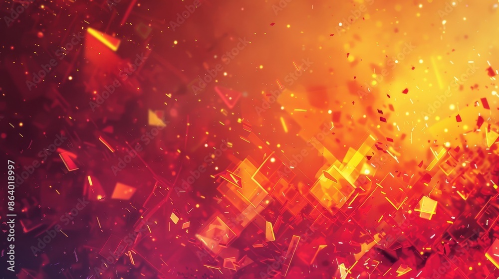 Pixelated fire patterns with sharp shapes in a digital background Stock ...