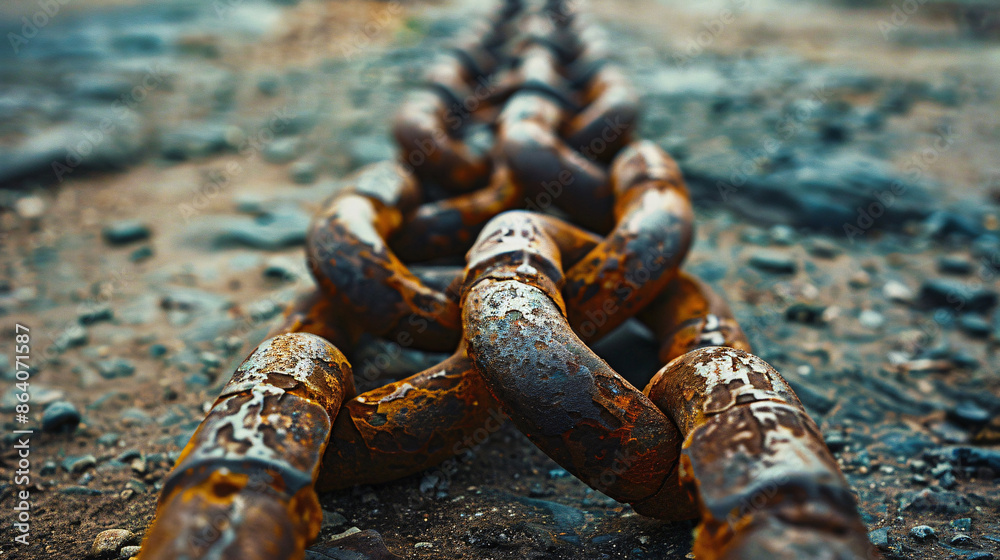 Symbolic image of broken chains, representing freedom from human ...