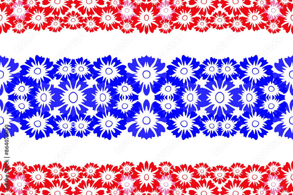 thai flag, seamless ,Traditional ethnic,thai pattern, fabric pattern ...