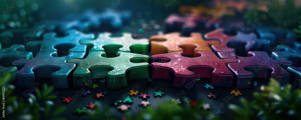 Puzzle Piece Themed Yard Signs Show Community Support with High ...