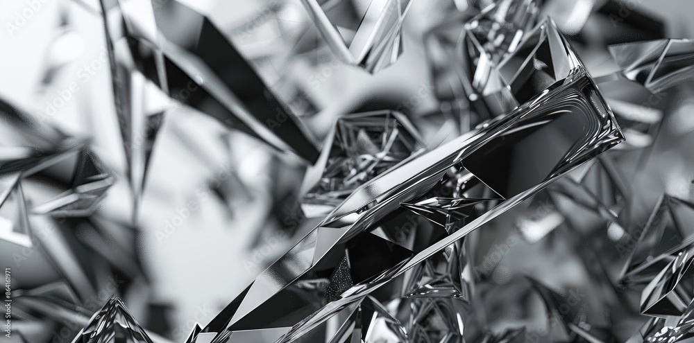High-resolution image of microscopic diamond particles, displaying ...