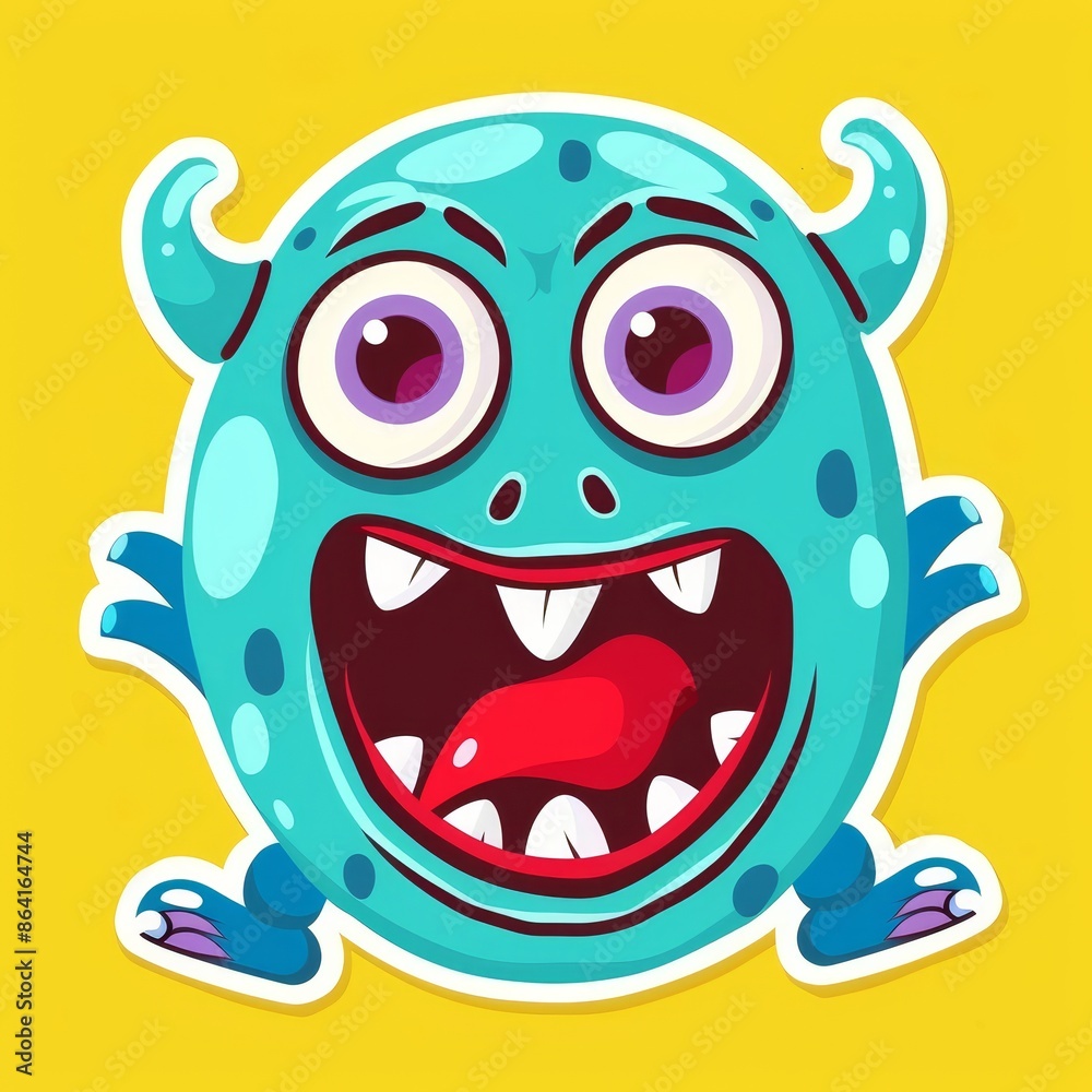 The yellow monster face head banner shows a smiling Boo angry sad face ...