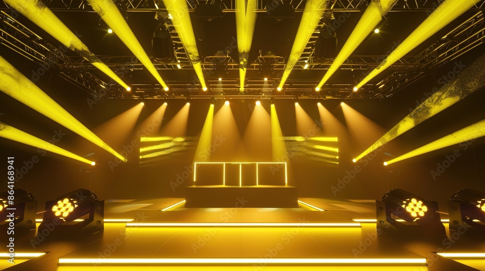 Electronic Stage with Daz3D Style Lights, Nu Group Design, Horizon ...