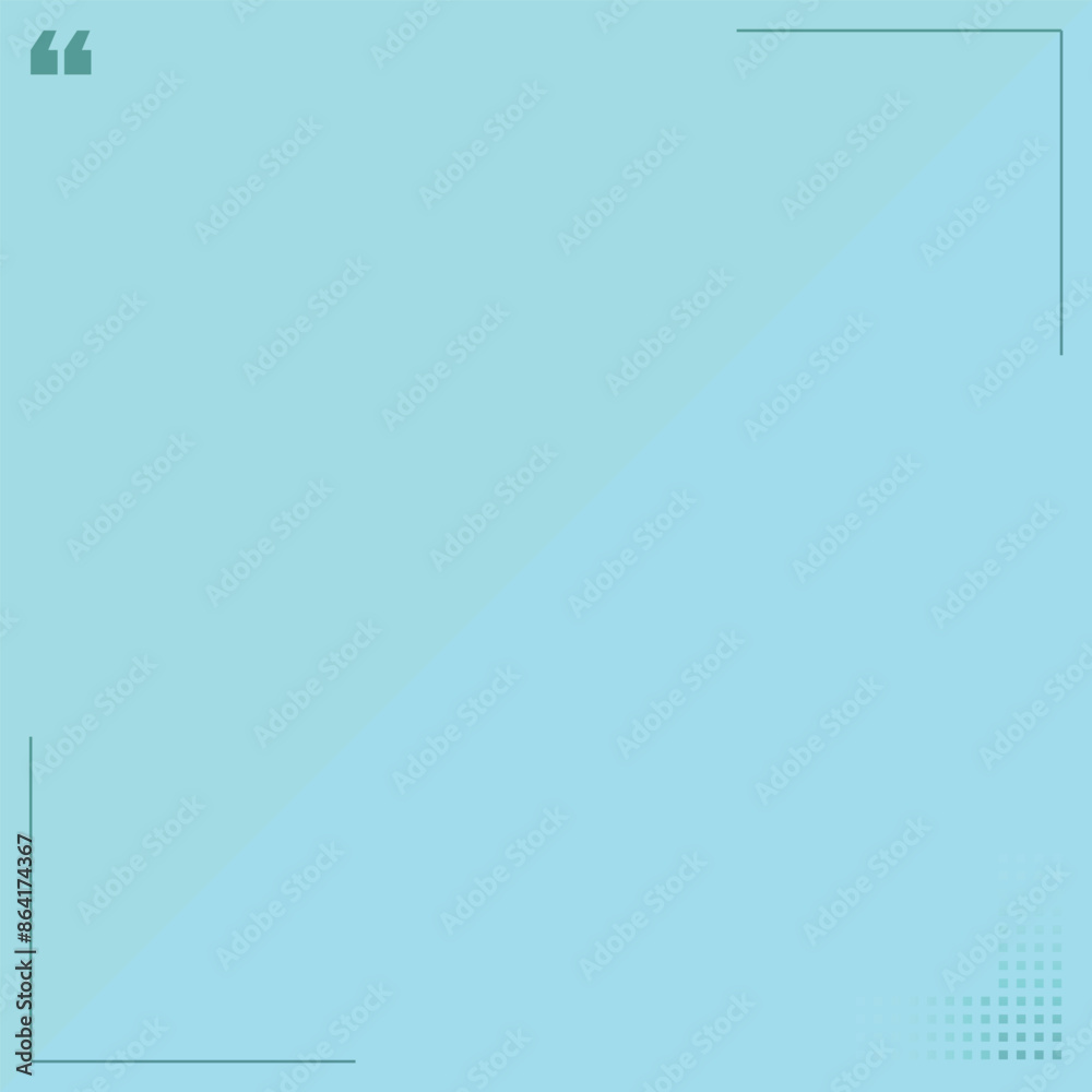 Quote Frame Blank Template. Empty Square Banner Quote Template with ...