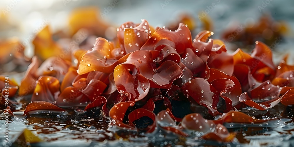 Red seaweed Dulse grows in Northern Atlantic and Pacific coastal waters ...