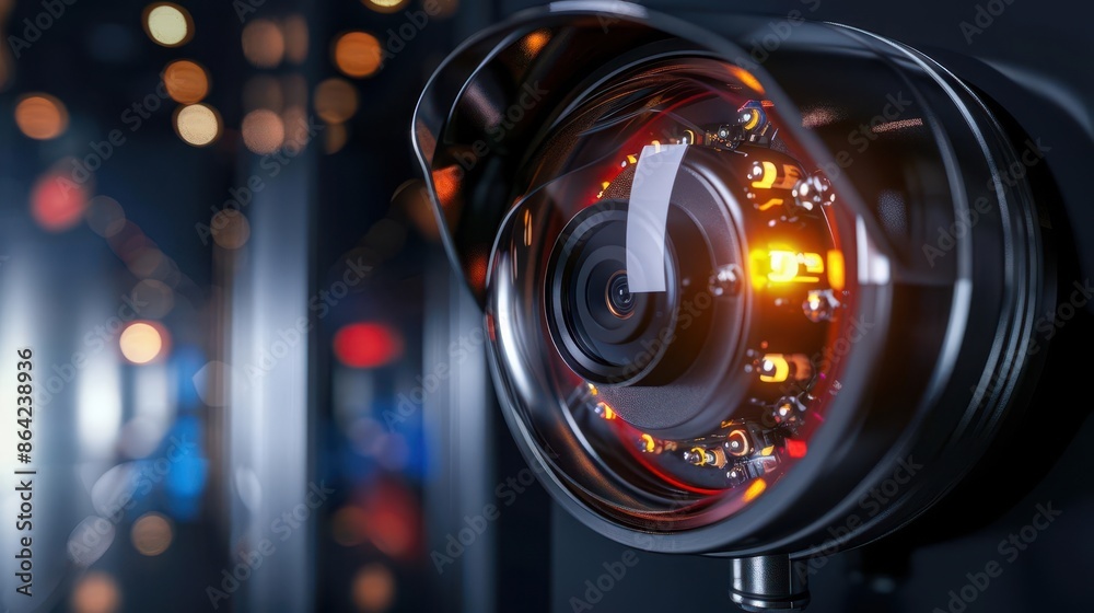 Hidden CCTV camera in a fire alarm, discreet security, surveillance ...