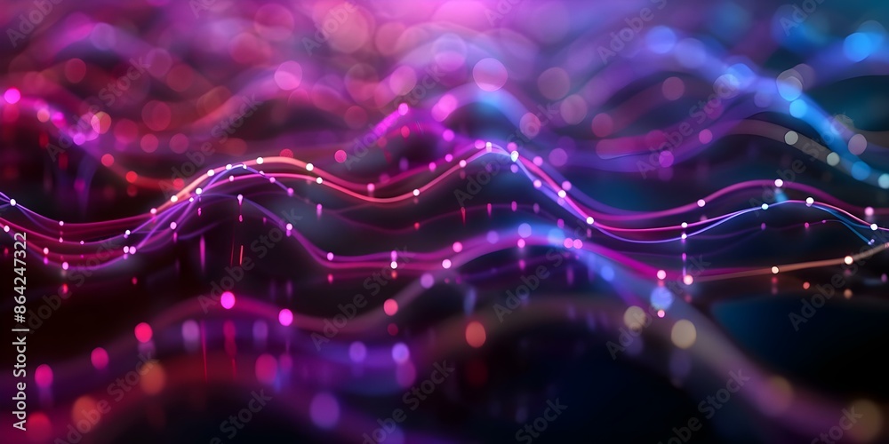 Colorful animated neural network visualizes AI and machine learning ...