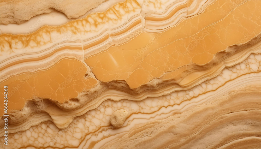 Smooth marble travertine stone texture warm golden hue natural pitting ...