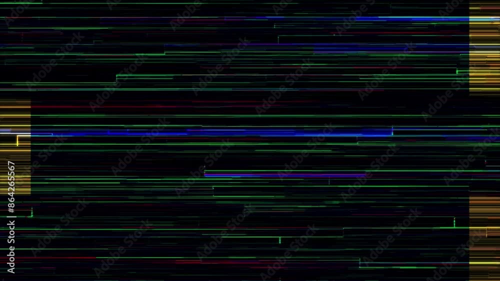 RGB Glitch Wave Lines Abstract Error System Error Static Flickering CRT ...