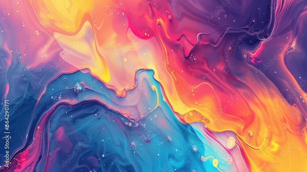 colorful abstract wallpaper design with fluid color splash waves modern ...