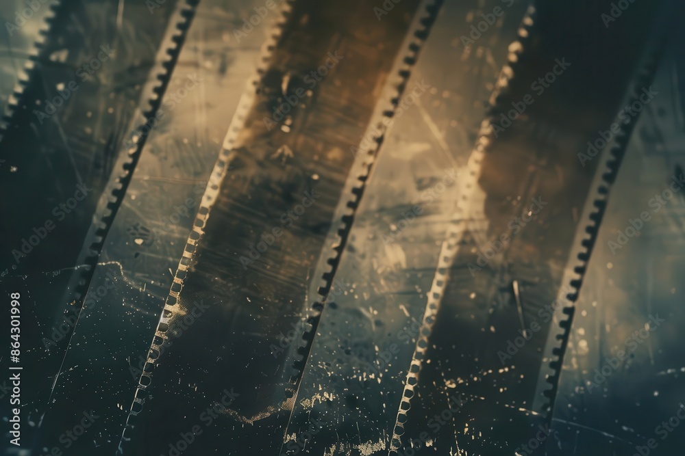 vintage film effect overlay with dynamic rolling motion evoking ...