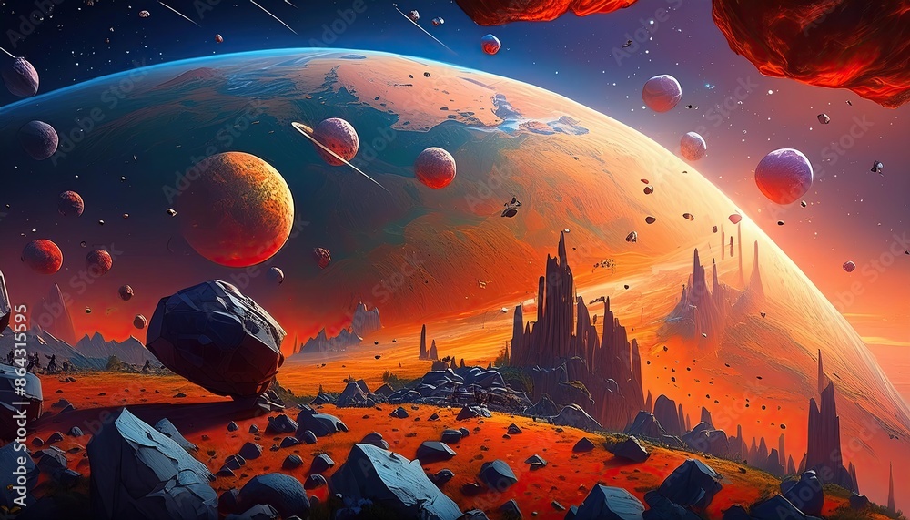 Mars planet, terraforming, Set up a human colony on the planet Mars ...