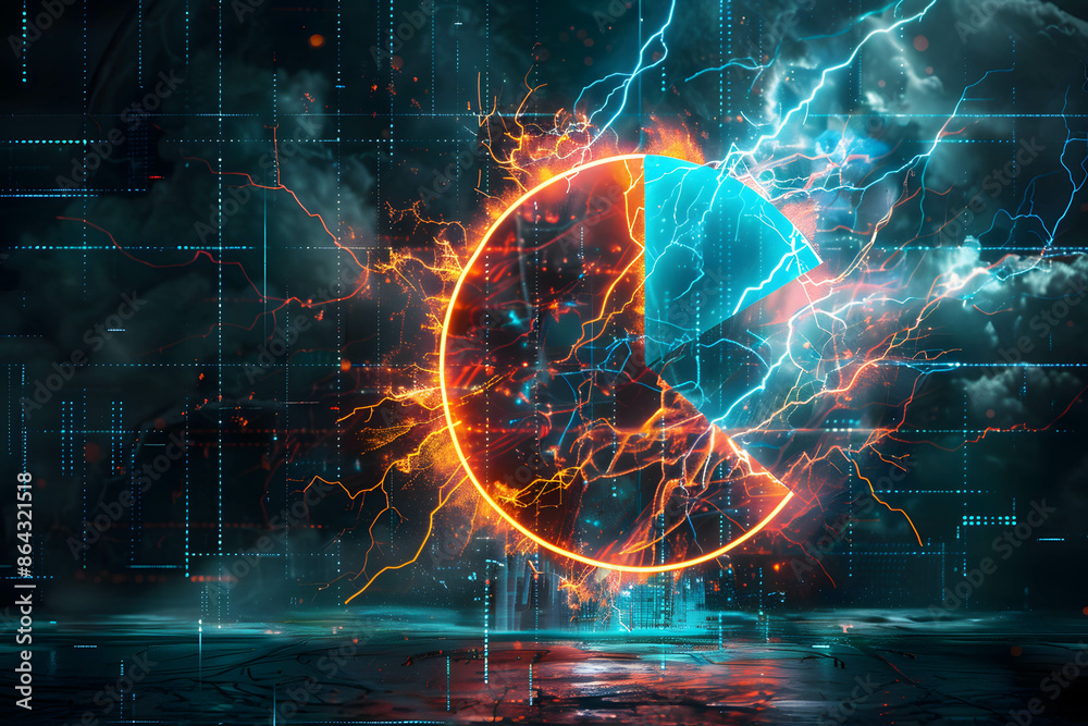 Economic stimulus measures concept, giving importance with many parts ...