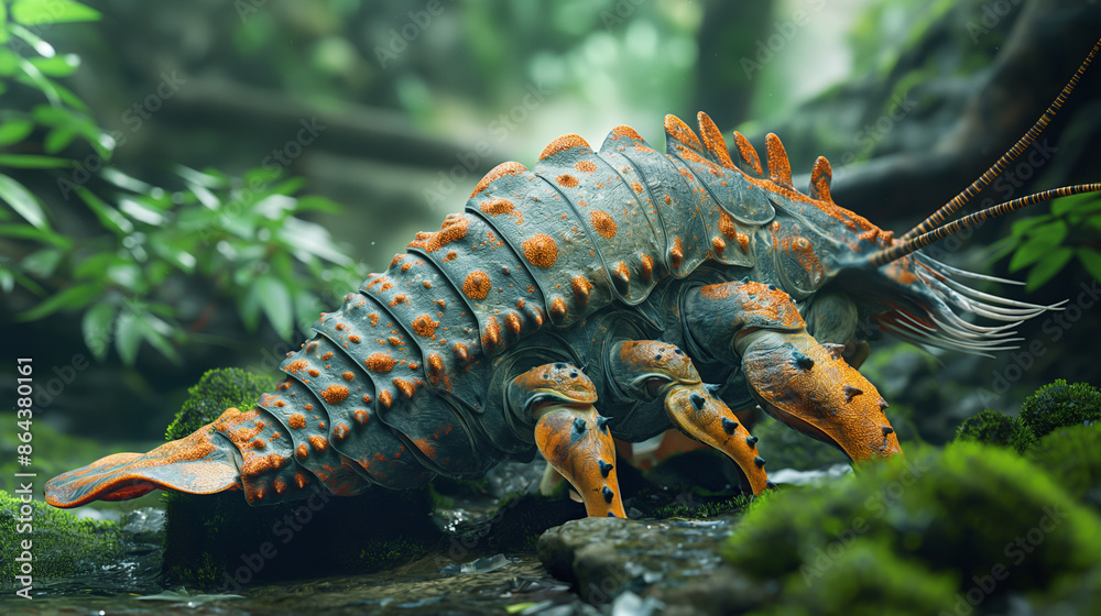 Evolution of Anomalocaris: Shows the evolutionary relationships between ...