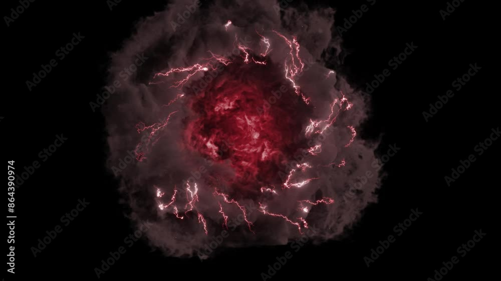 Gate portal effect animation with alpha channel for logo intro, Opening ...