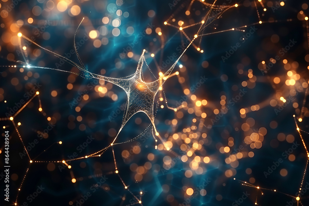 Abstract technology background of a quantum computing system with a cyber network grid and ...