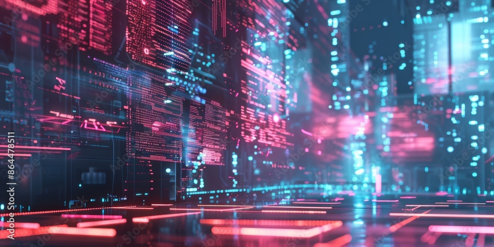 AI and Document Metadata Extraction Visualization of AI extracting metadata from documents ...