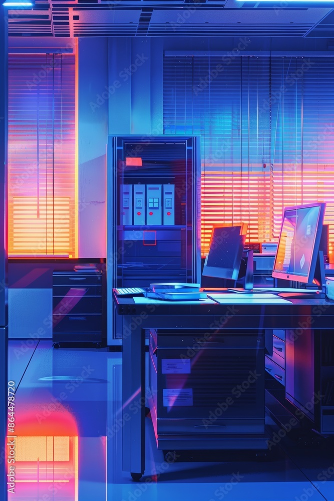 Automated Document Scanning with AI Illustration of AI scanning and ...