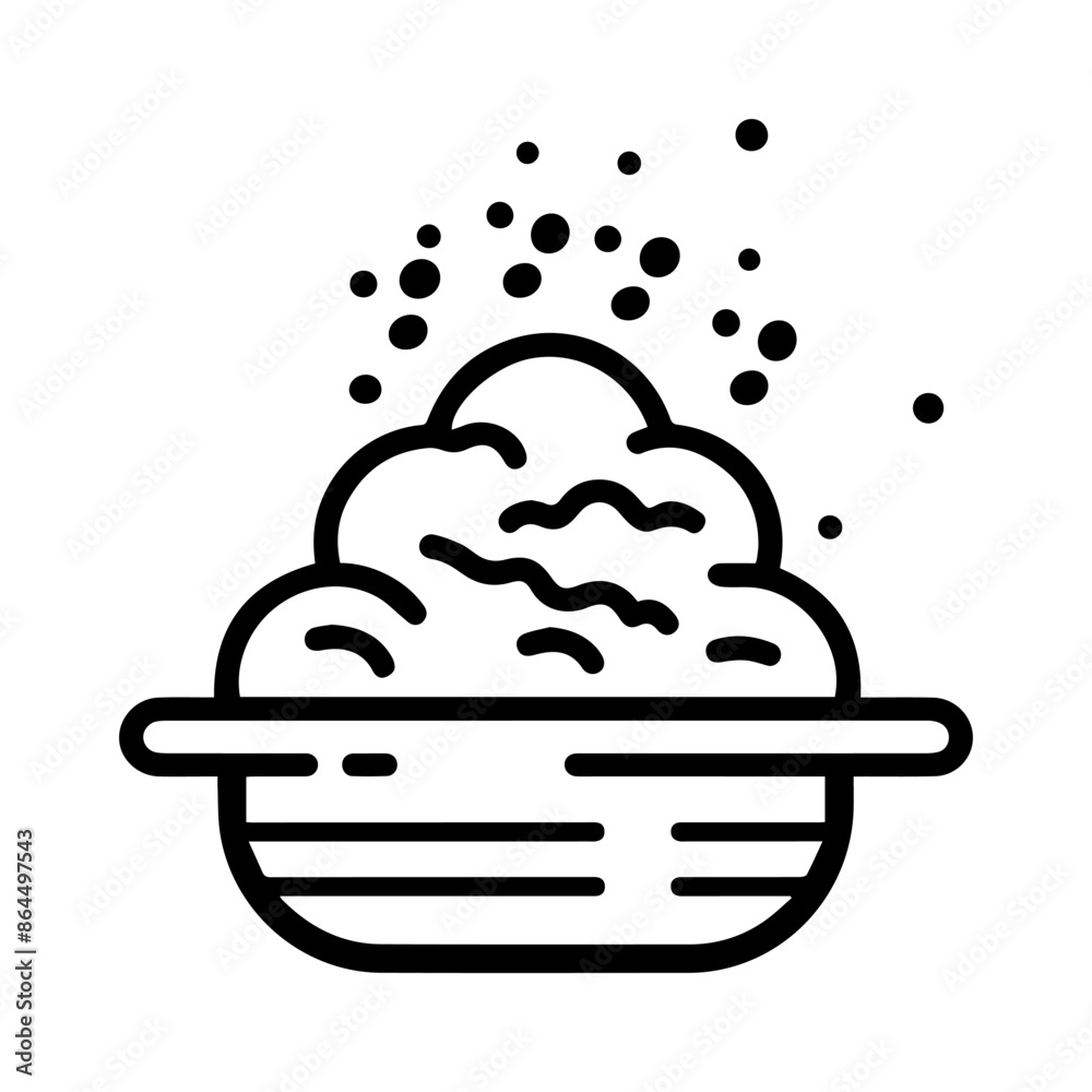 foam icon or modern line symbol. Vector line art and icon design with ...