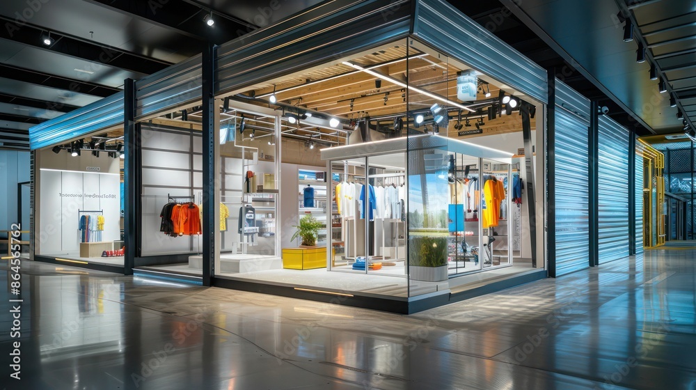 pop-up retail store with modular aluminum siding, easy to assemble and ...