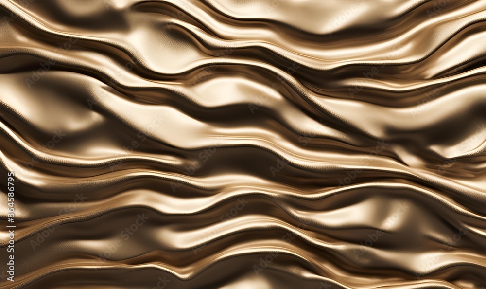 Captivating metallic background with a rich bronze texture and wavy ...