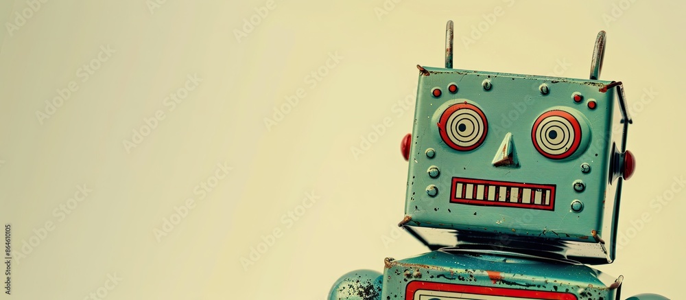 An antique robot tin toy ideal for collectors and nostalgia brings a ...
