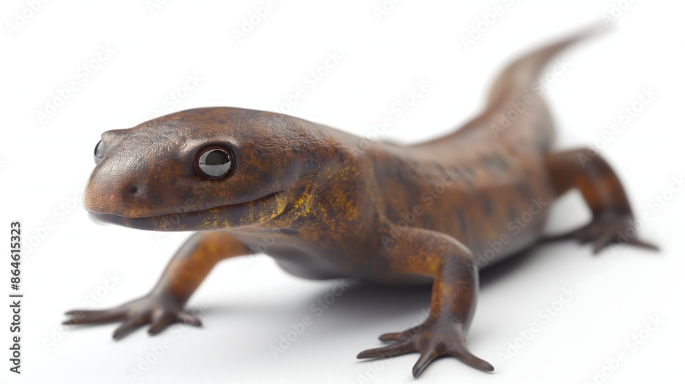 2. Generate a high-resolution image of a newt in a natural pose ...