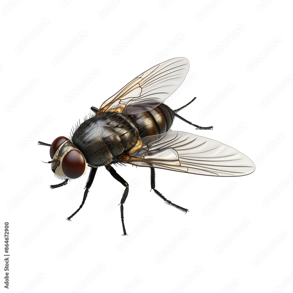 Fly isolated on transparent background png Stock Illustration | Adobe Stock