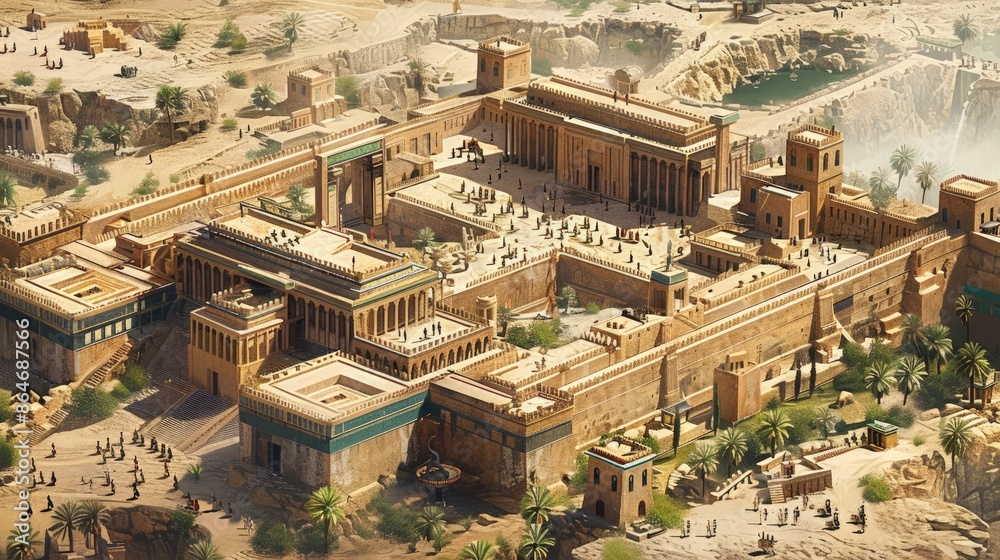 layout of Persepolis during the Achaemenid Empire in the 5th century ...