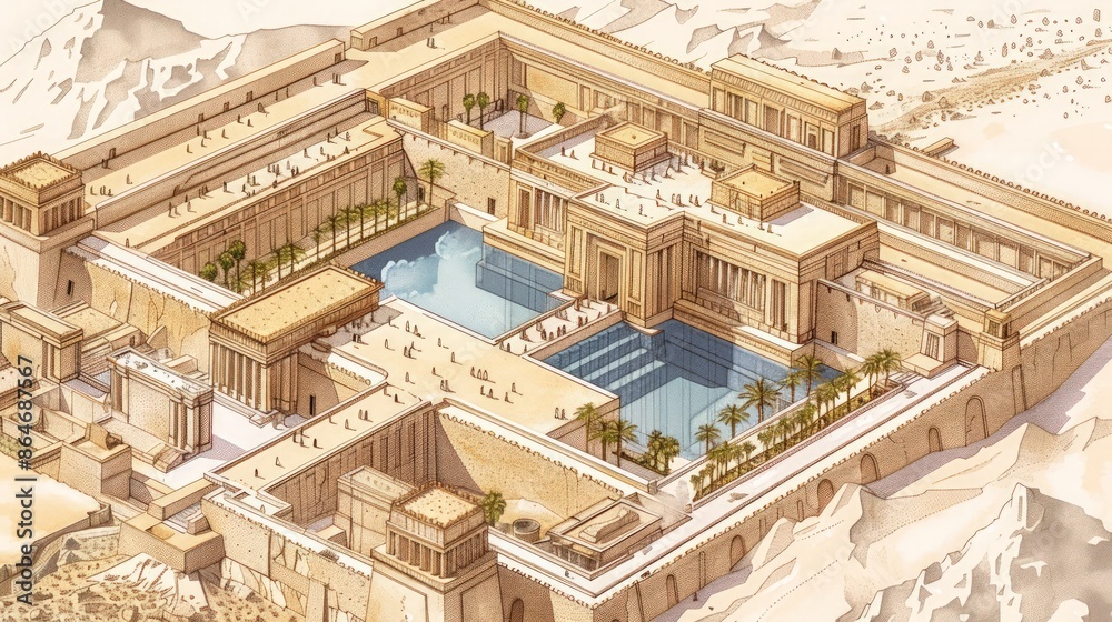 Foto de layout of Persepolis during the Achaemenid Empire in the 5th ...