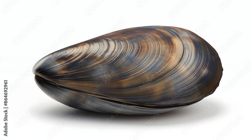 3. Generate a digital artwork of a mussel's complete anatomy ...