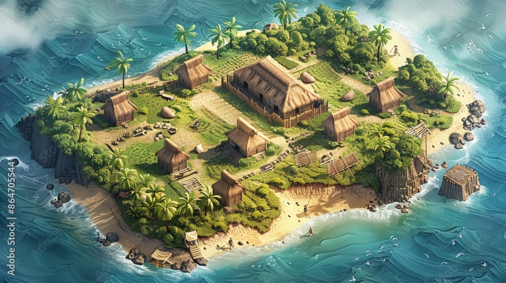 Foto de daily life in Rapa Nui during the early Polynesian settlement ...