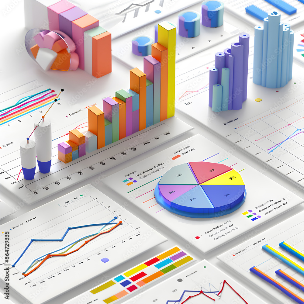Foto de Comprehensive Data Analytics Visuals: Bar Graphs, Pie Charts ...