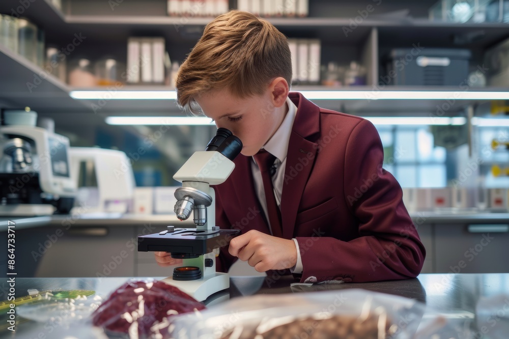 in detective roles analyze clues with precision using microscopes and ...