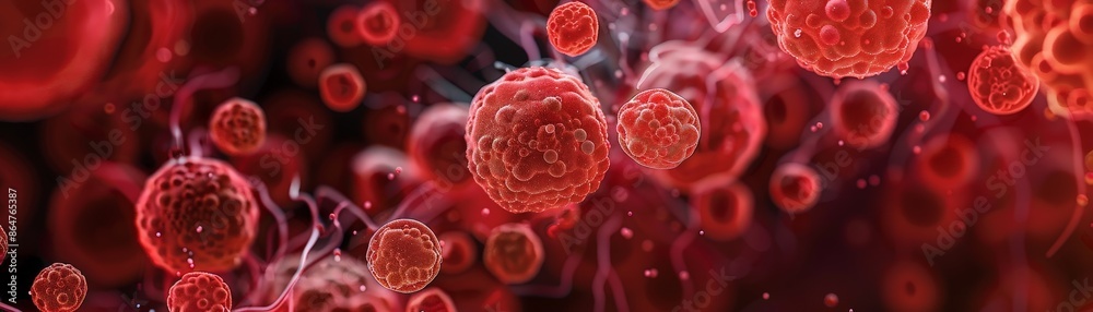 Detailed Exploration of Liver Cells Through Electron Microscopy at 500x ...