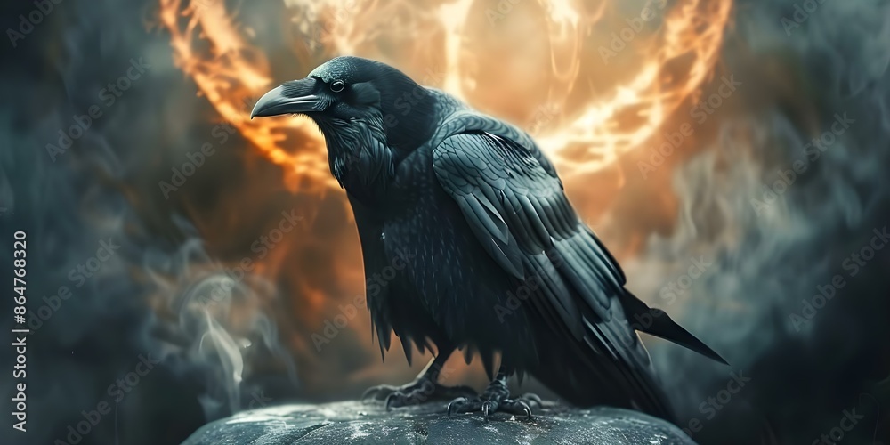 The Symbolism of a Raven with Golden Feathers in Celtic Mythology ...