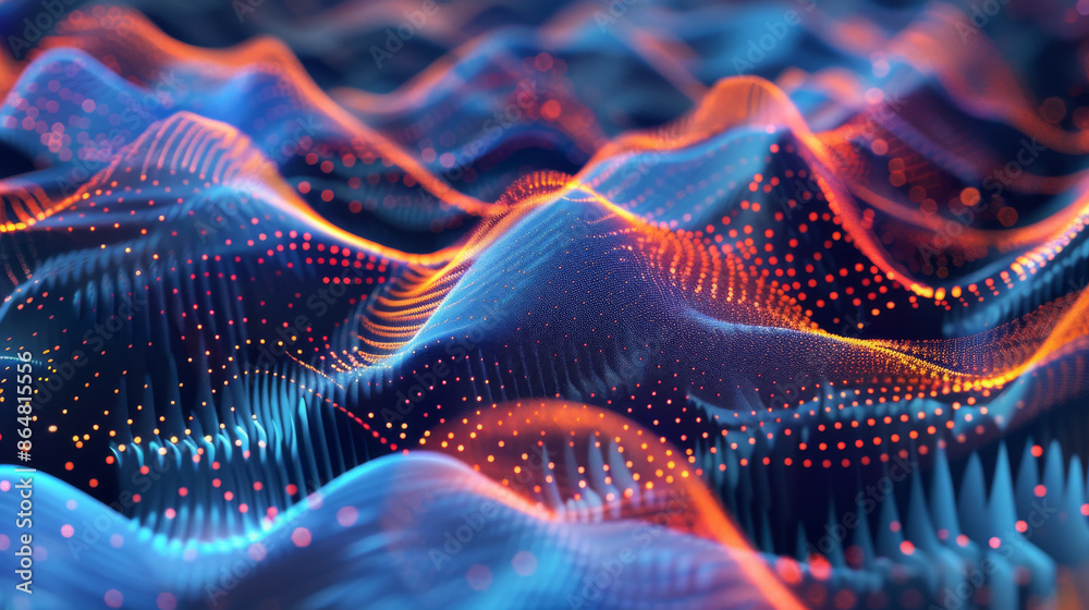 Vibrating sound waves create patterns that can be represented ...