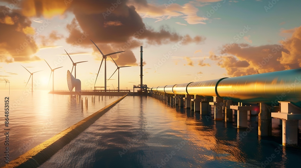 Green Hydrogen renewable energy production pipeline green hydrogen gas for clean electricity ...