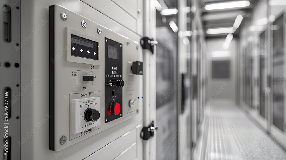 Selector for on-off breaker, release switch for earth switch and rack ...