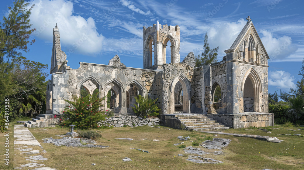 An unfinished church in St. George's, Bermuda, has become a popular ...